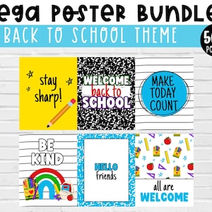 CLASSROOM Poster Bundle| Educational CLASSROOM Decor Posters| Bulletin ...