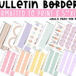 Retro Easter Peeps Spring Bulletin Kit | Retro Easter Bulletin Kit ...