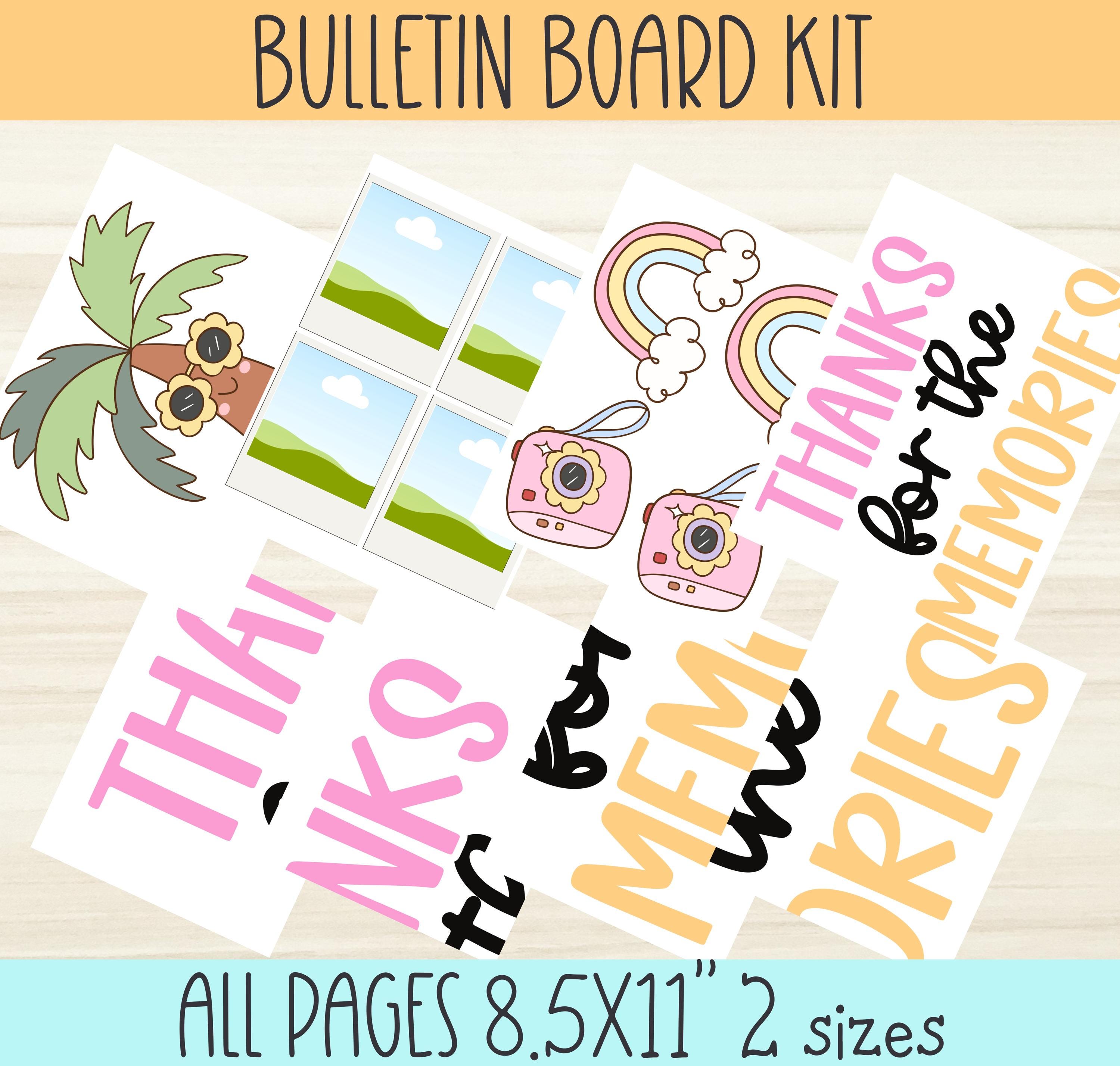 Summer Vacation Bulletin Board Kit | Easy and Modern Classroom ...