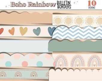 PRINTABLE Calming Bulletin Board Borders. Printable Classroom Borders ...