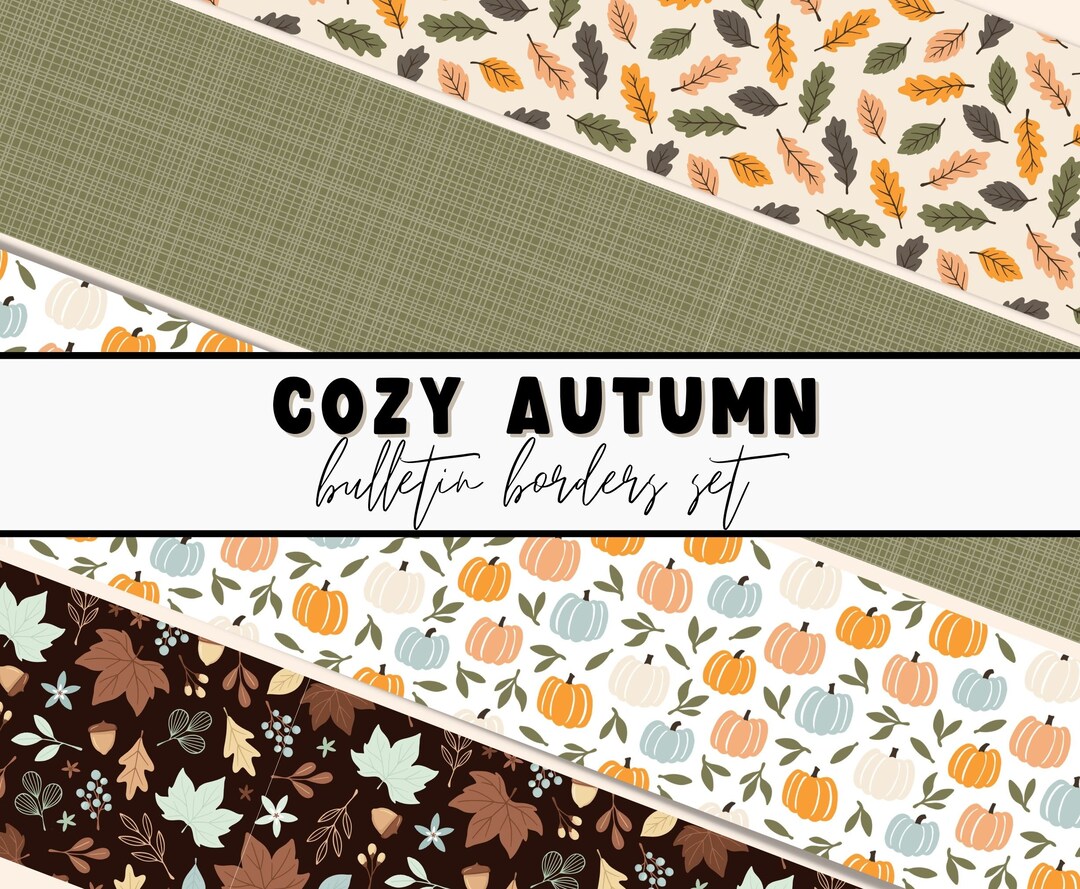 Autum Bulletin Borders | Fall Classroom Decor | Fall Bulletin Border ...