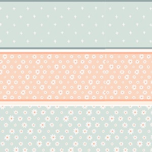 Floral Neutral Boho Daisy & Floral Bulletin Board Borders. Colorful ...