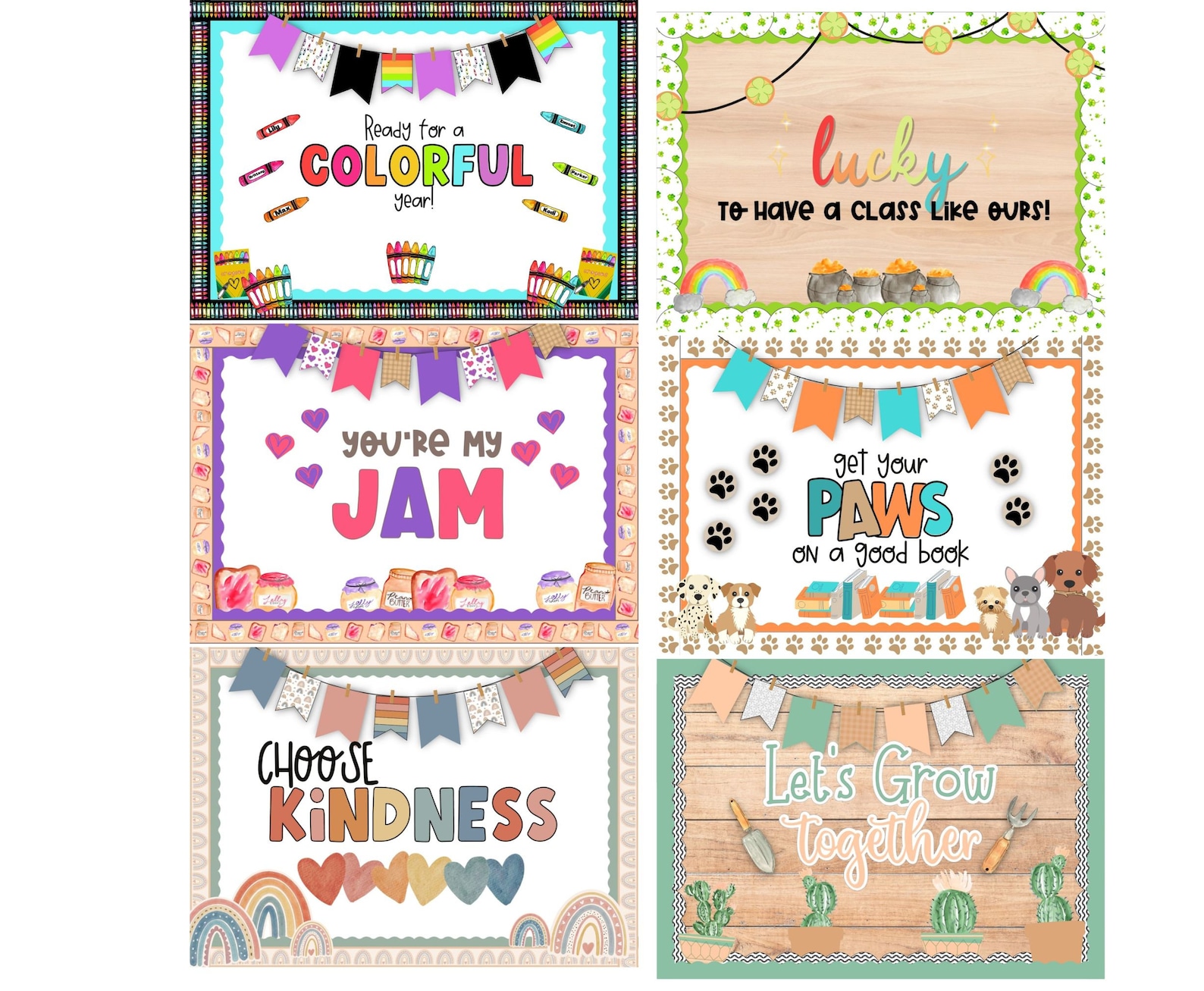 Printable Bulletin Board Bundle of 30 Kits. Holiday Bulletin Board Kit ...
