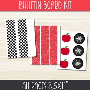 Race Car Back to School Bulletin Board Kit | Ready Set Learn Classroom ...