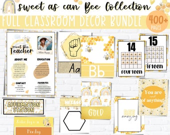 Bee Classroom Decor Collection - Etsy