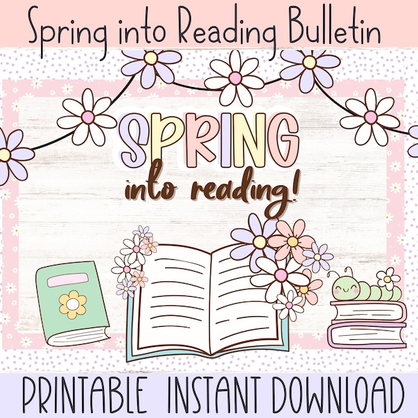 Spring Library Decor - Etsy
