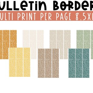 Boho Dots Bulletin Border Bundle. Calm Classroom Decor. Printable ...