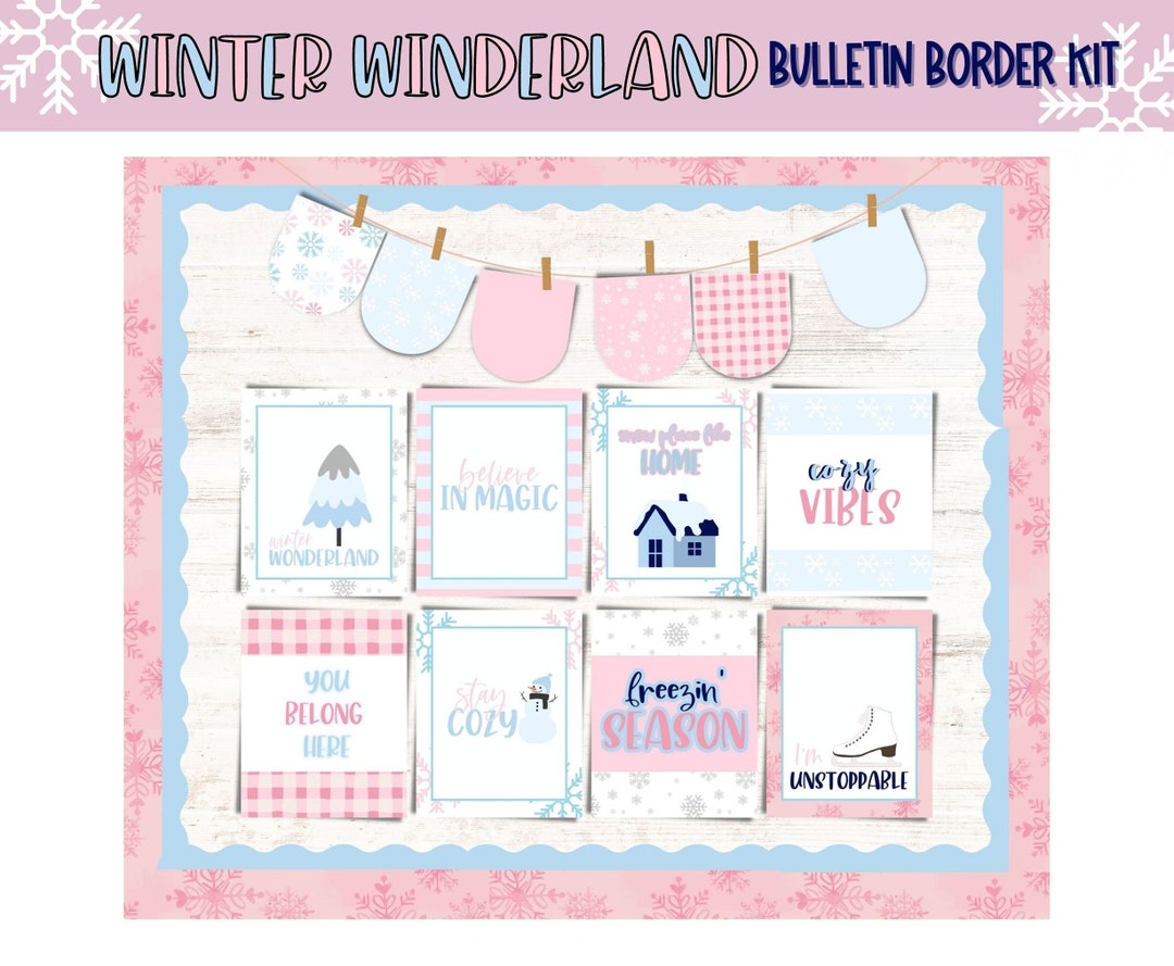 Winter Bulletin Board Kit Printable. Snowman Classroom Decor. January ...