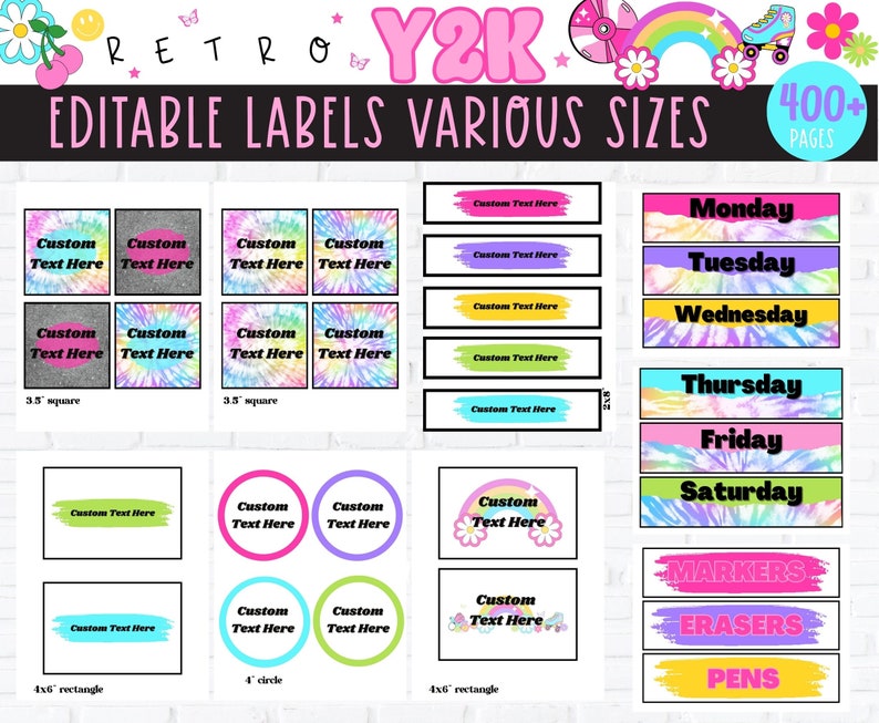 Y2K Retro Pink CLASSROOM DECOR | Meet the Teacher | Shapes | Abc's ...