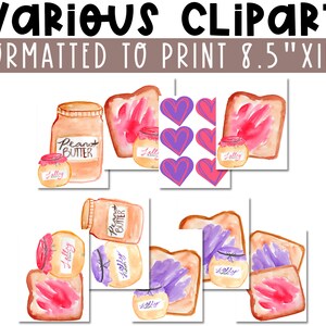 New Year Toast Peanut Butter and Jelly Theme Bulletin Board Kit Easy ...