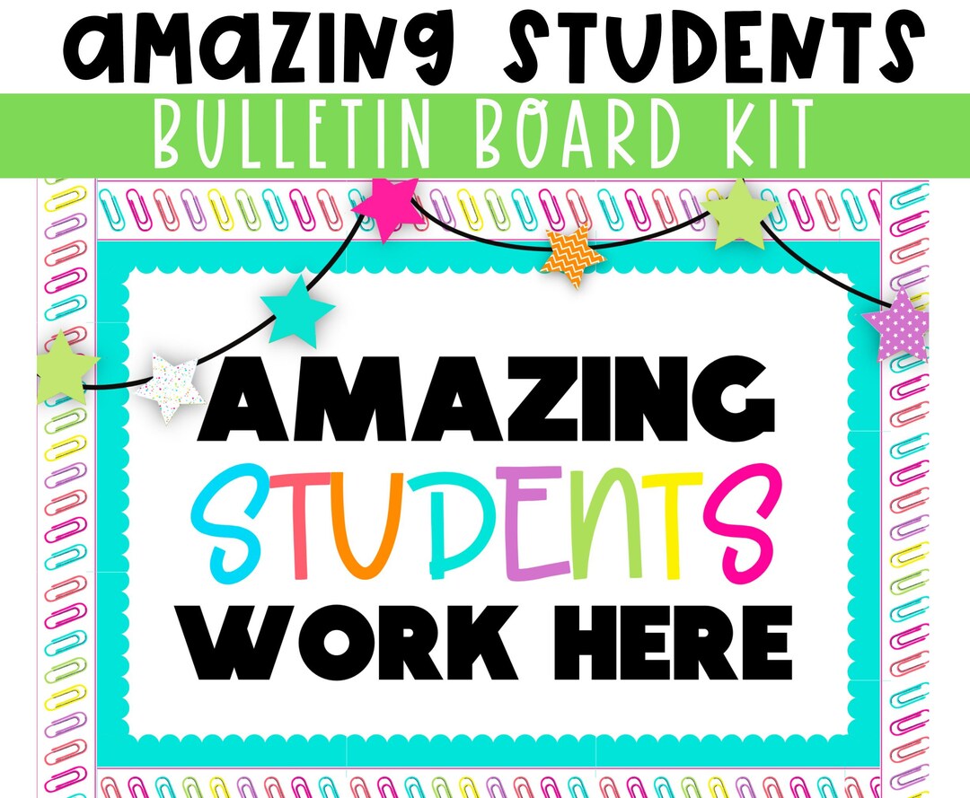 Bright Amazing Students Bulletin Board Kit | Diversity Classroom Decor ...