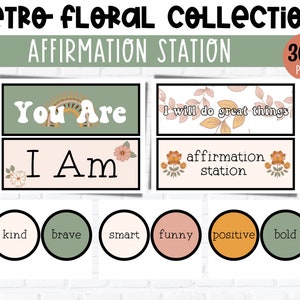 Retro Flower CLASSROOM DECOR Full Bundle Meet the Teacher | Shapes ...