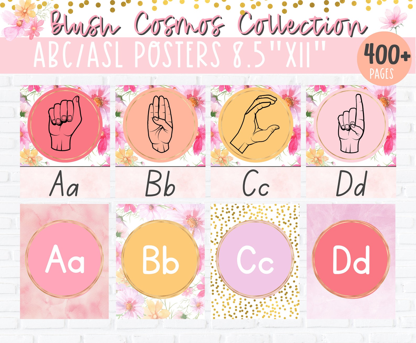 Pink & Floral Editable CLASSROOM DECOR Bundle Elementary - Etsy