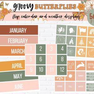 Groovy Butterfly Editable CLASSROOM DECOR Bundle | Elementary Classroom ...
