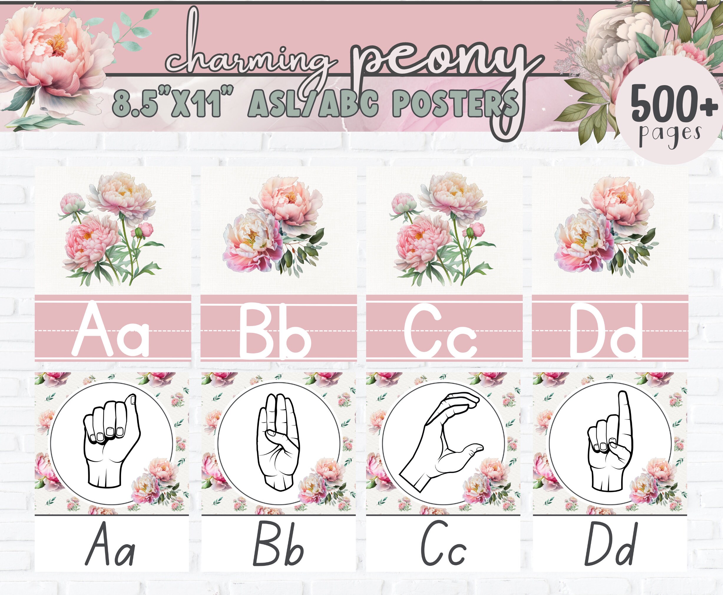 Pink Floral Editable CLASSROOM DECOR Bundle | Elementary Classroom ...