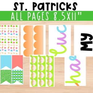 St. Patrick's Day Bulletin Board Kit. Lucky Cereal Themed Printable ...