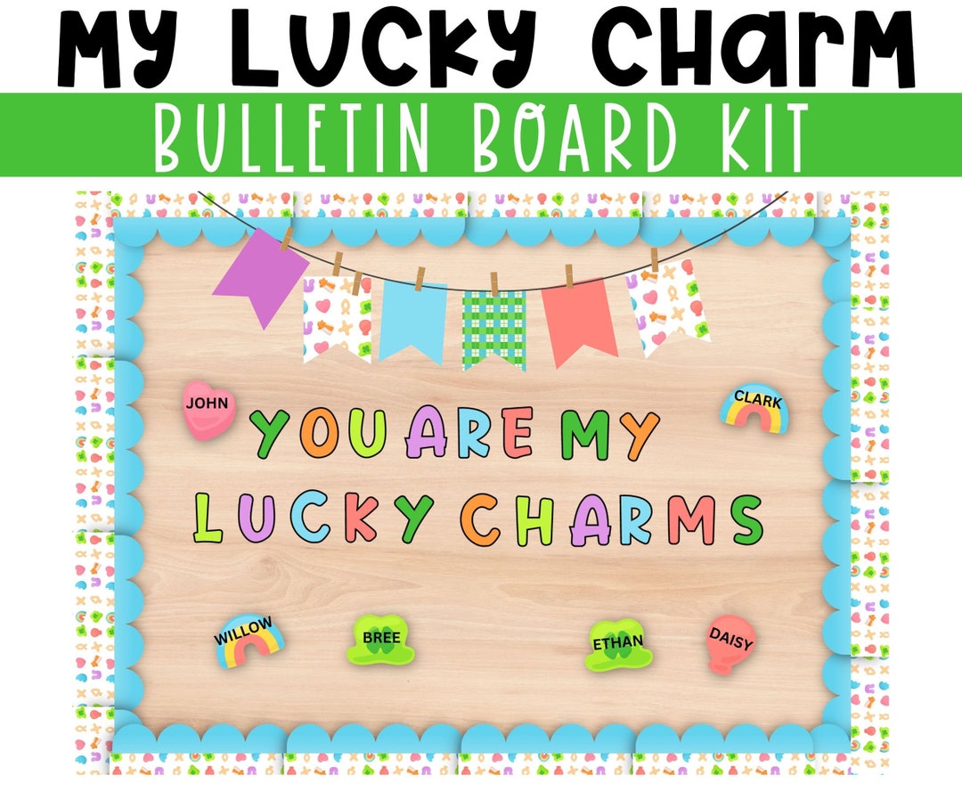 You Are My LUCKY CHARMS Bulletin Template. Lucky Cereal Themed ...