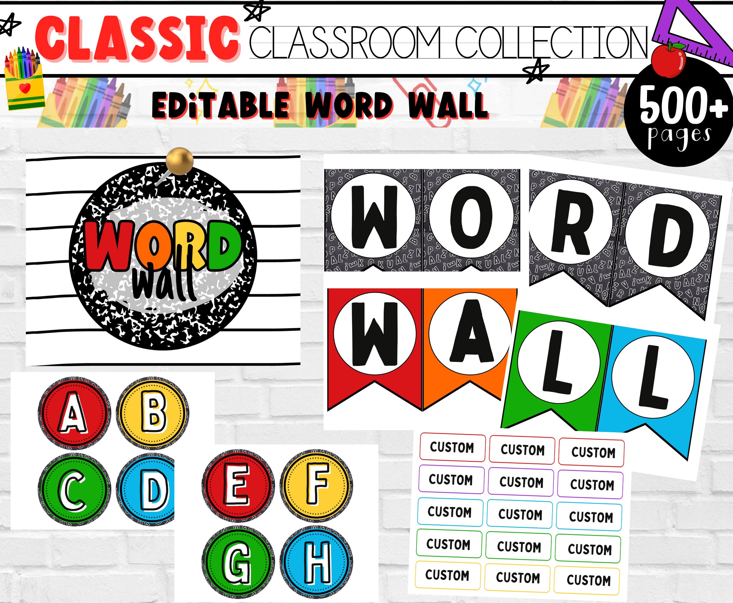 Primary Classroom Editable CLASSROOM DECOR Bundle | Elementary ...