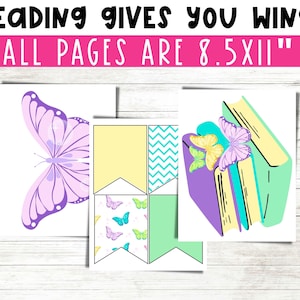 Library Bulletin Board Idea | READING Gives You Wings | Dream Big ...