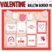 Valentine Bulletin Board Kit Printable. Heart Day Classroom Decor ...