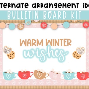 Hot Cocoa Bulletin Board Kit | Warm Winter Wishes | January Warm and ...