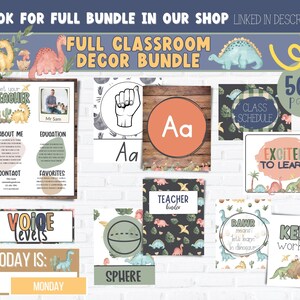 Dinosaur Classroom Posters| Learning Posters| Elementary Classroom ...