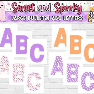 Pastel Halloween Theme Editable Holiday Classroom Decor Bundle | Modern ...