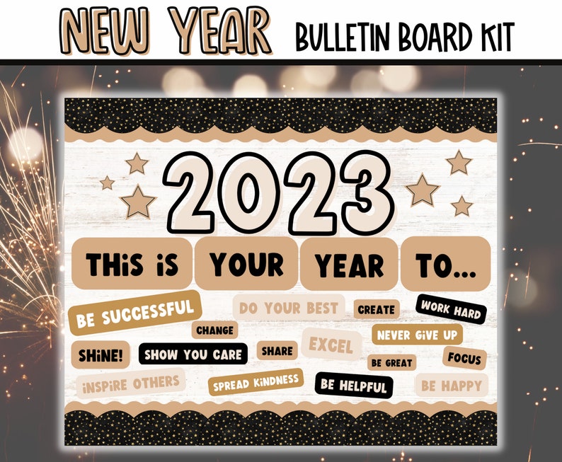 Daily Affirmation Bulletin Board Kit Printable Boho Bulletin - Etsy