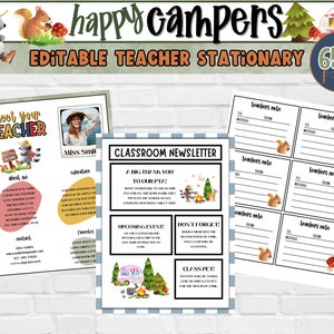 Summer Camp Theme CLASSROOM DECOR Bundle | Elementary Classroom Decor ...