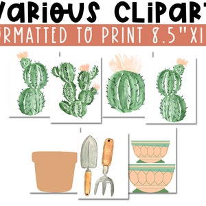 Boho Cacti Back to School Bulletin Board Kit | Easy and Modern ...