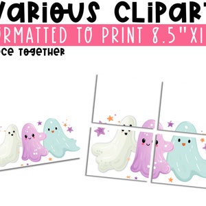 Pastel Ghost Happy Halloween Bulletin Board Kit | Fall Bulletin Board ...