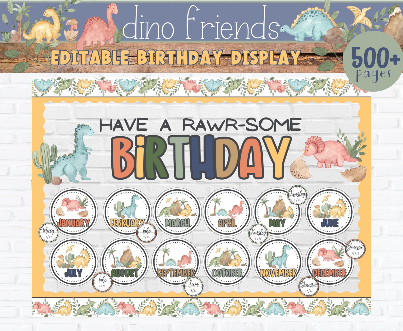 Dino-mite Classroom Decor Bundle: Roar Into Learning Fun With ...