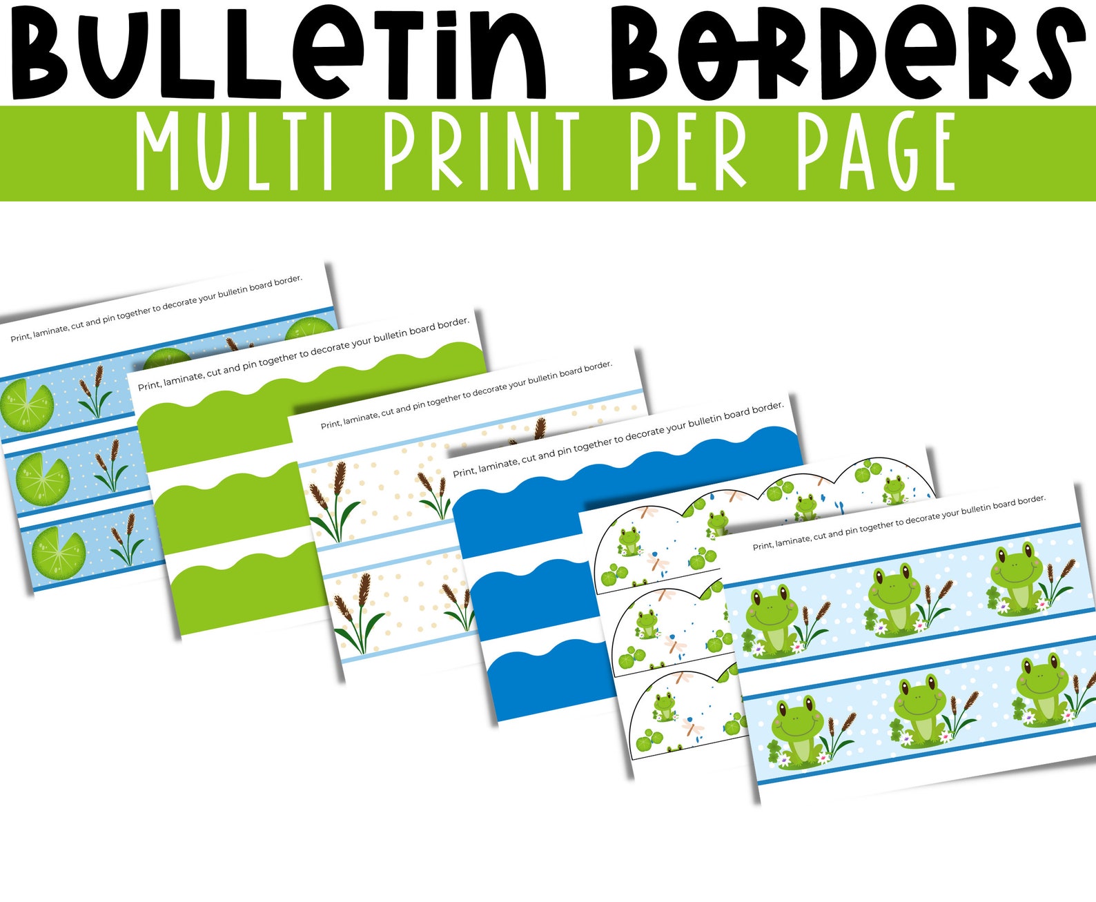 Spring Frog Bulletin Kit. Hopping Into Spring Editable. Bloom - Etsy