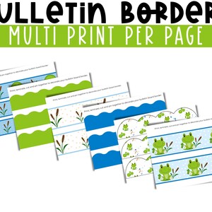 Spring Frog Bulletin Kit. Hopping Into Spring Editable. Bloom Bulletin ...