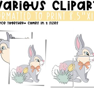 Christian Retro Easter Bunny Spring Bulletin Kit | Groovy Easter ...