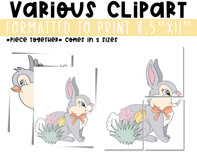 Christian Retro Easter Bunny Spring Bulletin Kit | Groovy Easter ...