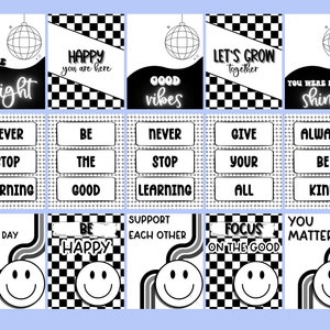 Black and White Educational Classroom Psoters |CLASSROOM Decor Posters ...