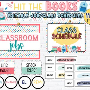 School Theme Editable CLASSROOM DECOR Bundle | Elementary Classroom ...