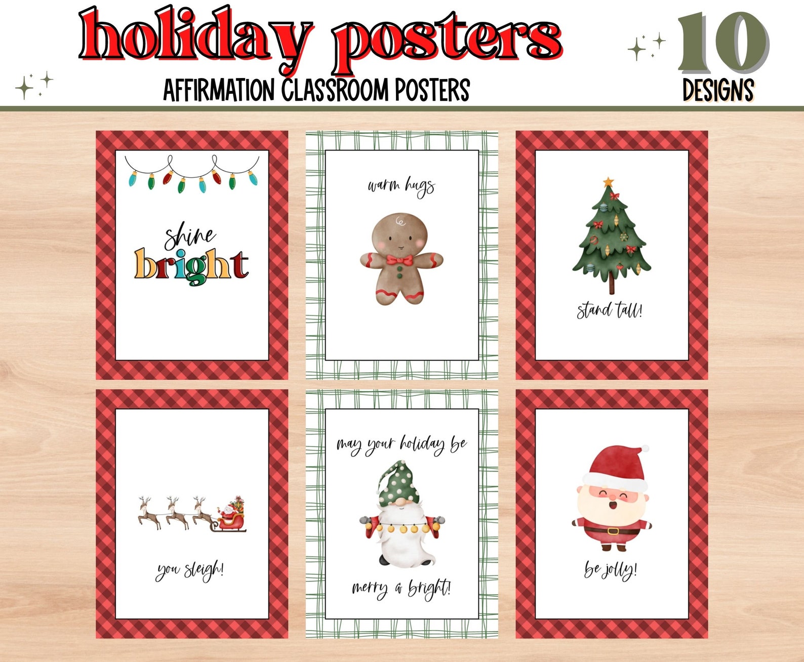 Christmas & Winter Affirmation Classroom Poster Set. Christmas ...