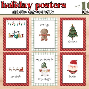 Christmas & Winter Affirmation Classroom Poster Set. Christmas ...
