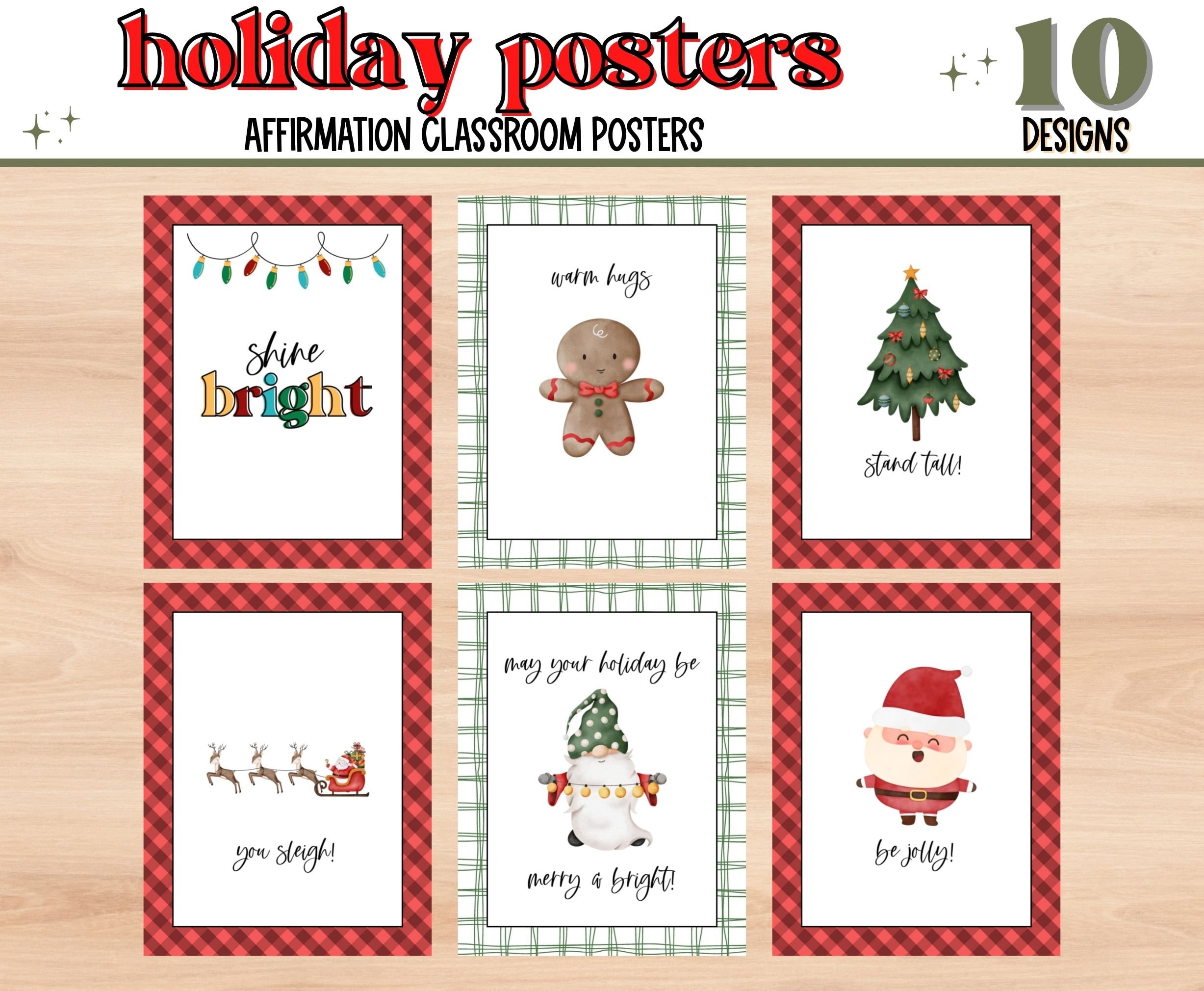 Christmas & Winter Affirmation Classroom Poster Set. Christmas ...