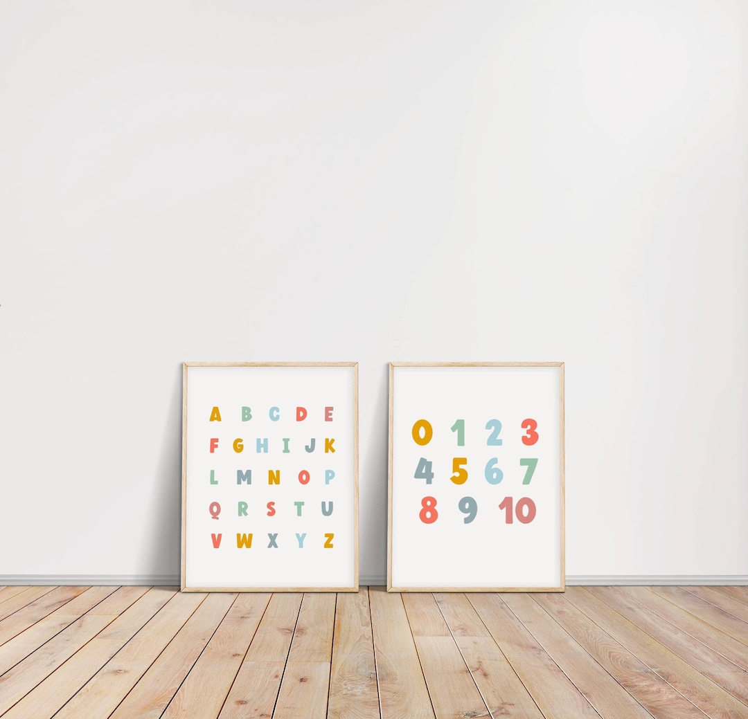 Boho ABC & Numbers Posters. Classroom Posters. Preschool Poster. - Etsy