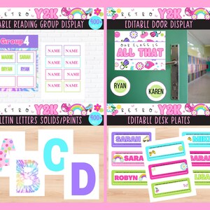 Y2K Retro Pink CLASSROOM DECOR | Meet the Teacher | Shapes | Abc's ...