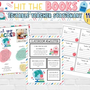 School Theme Editable CLASSROOM DECOR Bundle | Elementary Classroom ...