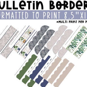 Boho Plants Growth Mindset Bulletin Kit | Modern Bulletin Kit | DIY ...