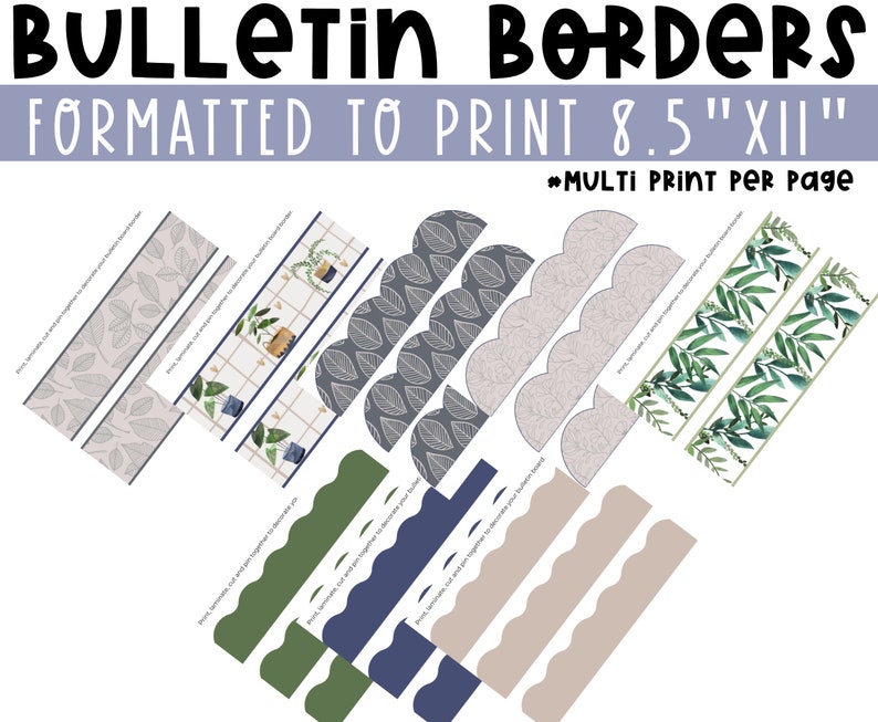 Boho Plants Growth Mindset Bulletin Kit Modern Bulletin Kit - Etsy