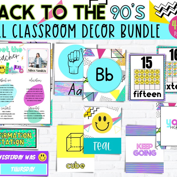 90s Classroom Decor - Etsy