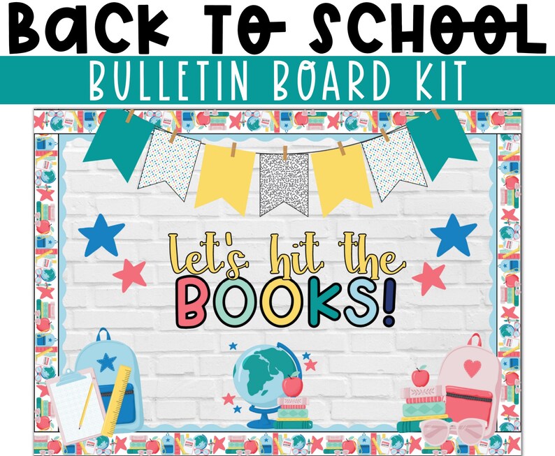 Back to School Bulletin Board Kit Back to School Editable - Etsy