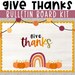 Fall Give Thanks Bulletin Board Kit Fall Bulletin Board Boho Pumpkin ...