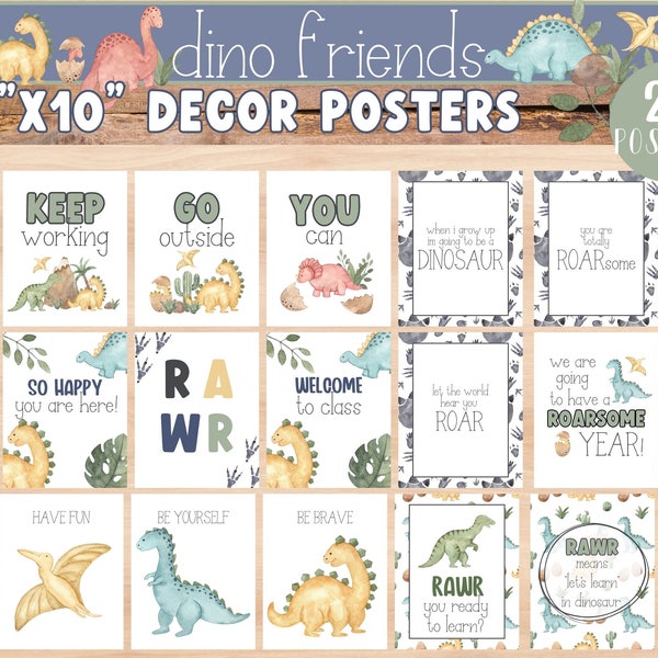 Dinosaur Posters - Etsy